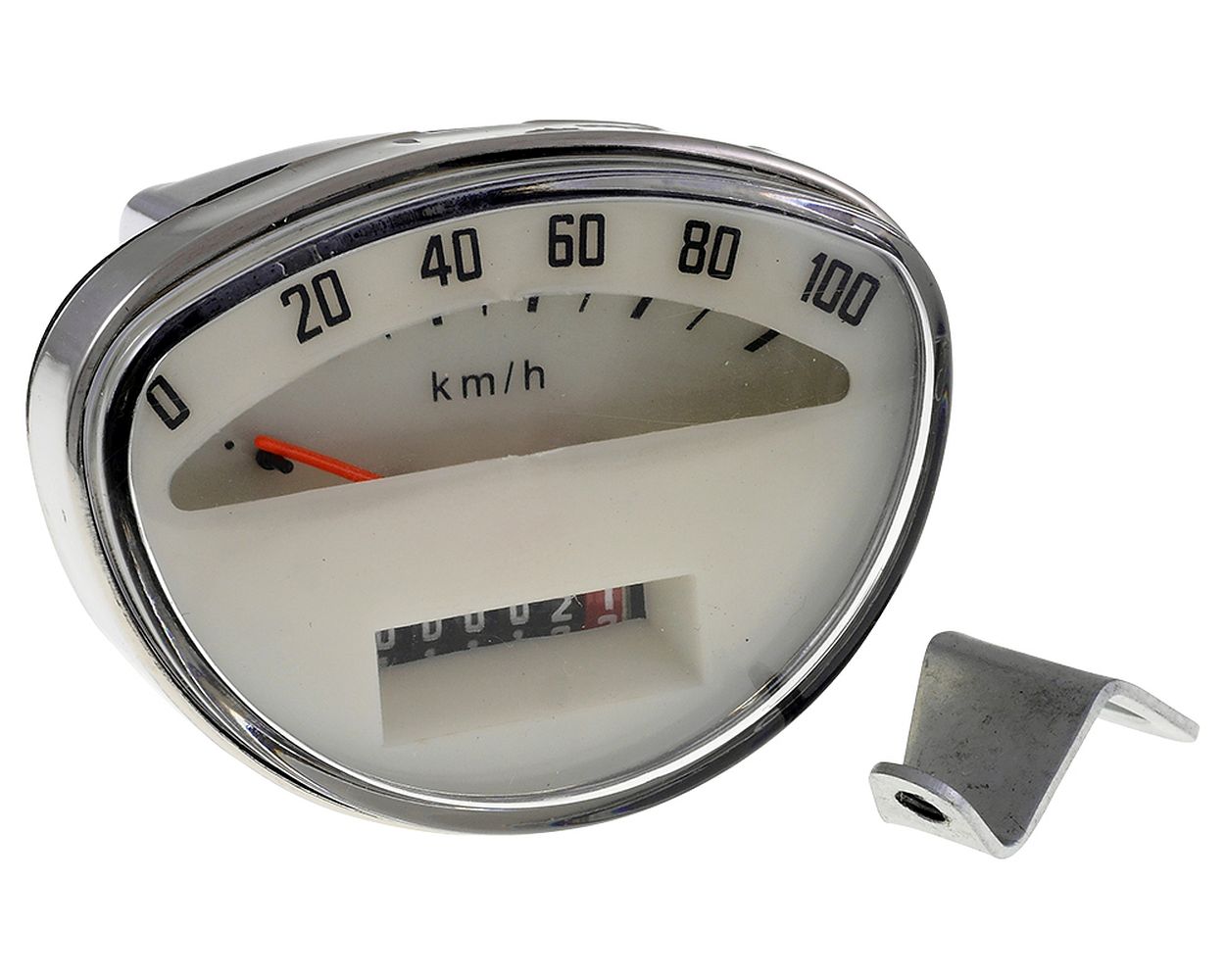 SPRCR100KM Tachometer UNI AUTO weiß oval bis 100 km h für