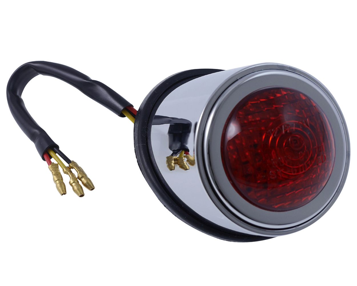 255-055 Rücklicht LED OLD SCHOOL TYP1, Motorrad, chrom, rote...