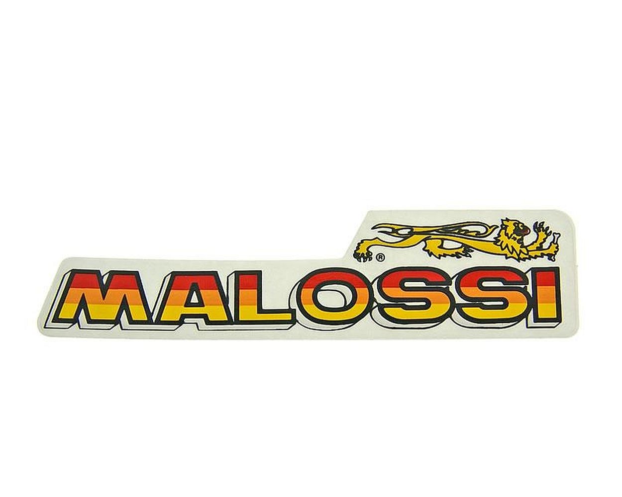 17070 Aufkleber MALOSSI Logo 87x21mm • auf Roller.com