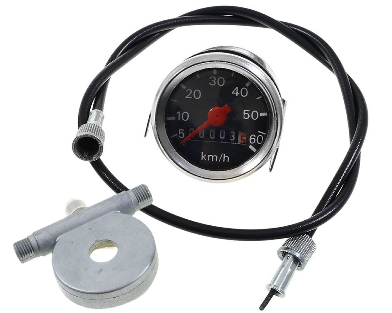 8500777 Tachometer SET 16 schwarz mit Schnecke und Tachowelle...