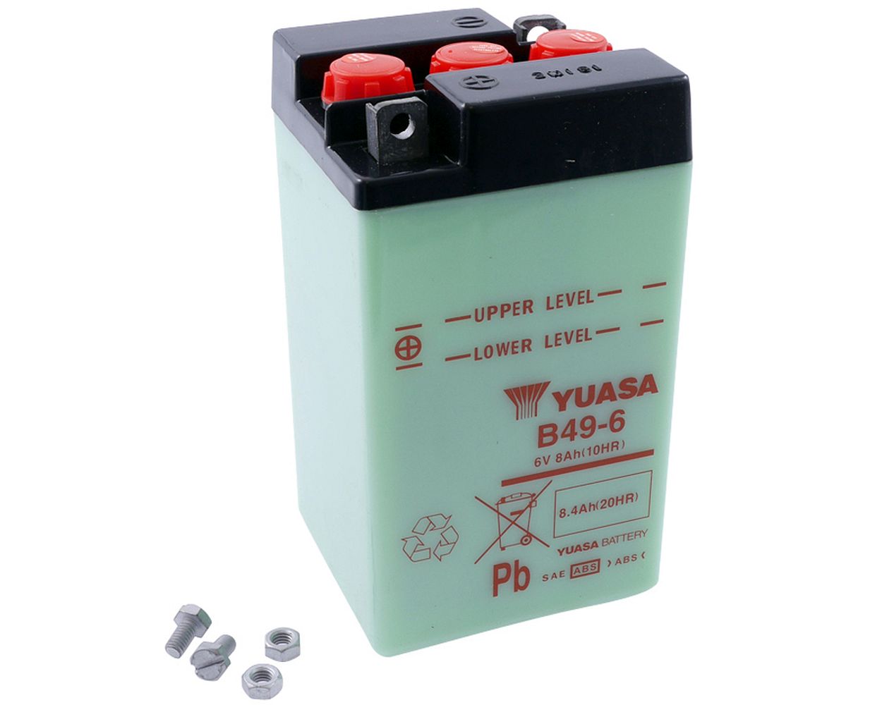 B49-6 (DC) Batterie 6V 8Ah YUASA B49-6, ohne Batteriesäure
