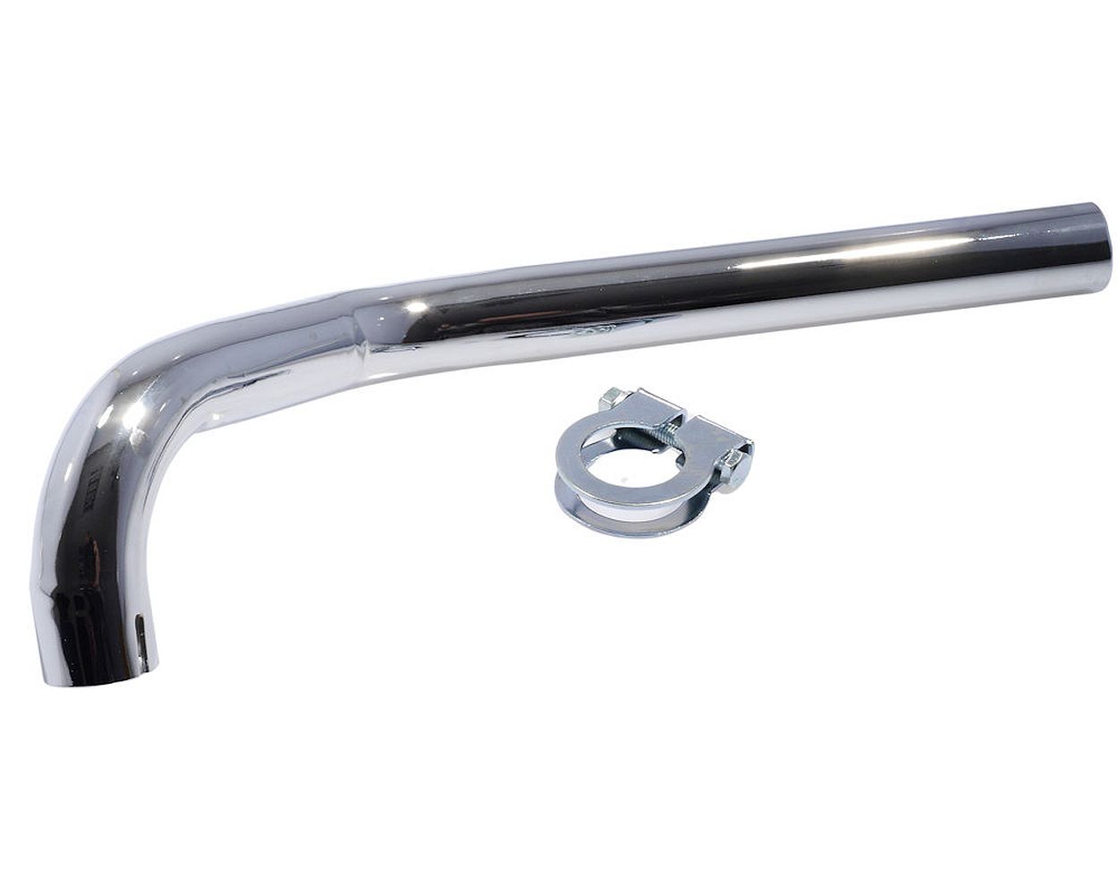 8500730 Auspuffkrümmer P3 Tuning mit Schelle kurz Chrom 28mm...
