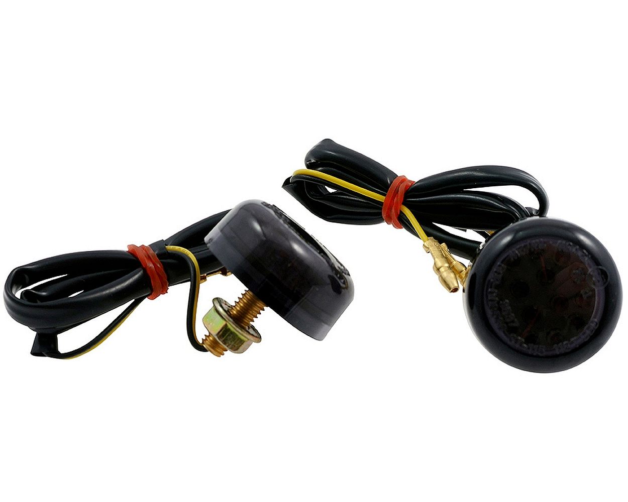 203-725 Blinker Paar 12V LED Motorrad MICRO DISC, getönt, r...